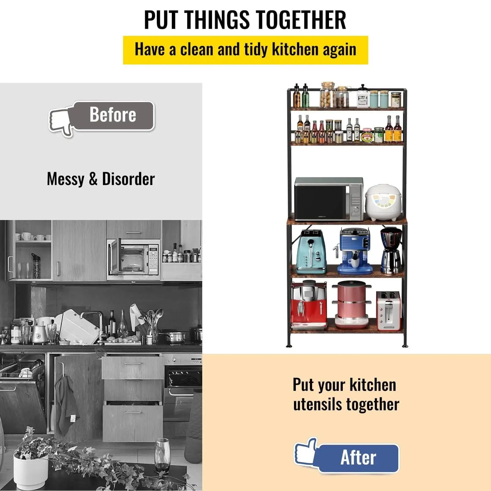 How To Choose The Perfect 5-tier Bakers Rack in 2024 - VEVOR Blog