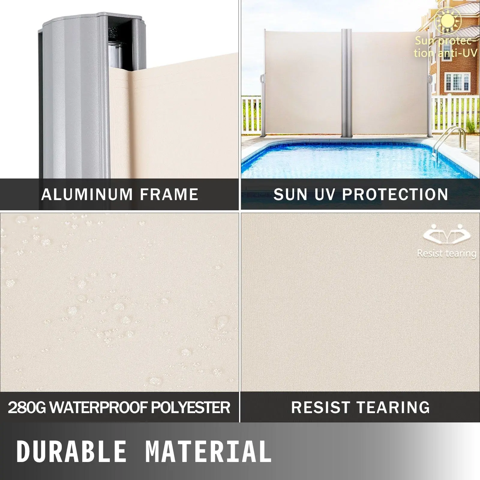 Retractable Fence for Side Awning & Privacy Screen Reviews & Buying ...