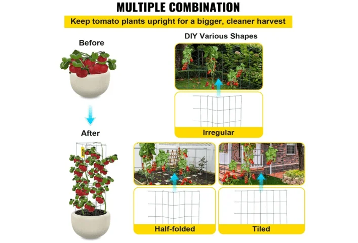 Square Tomato Cages Reviews & Guide - VEVOR Blog