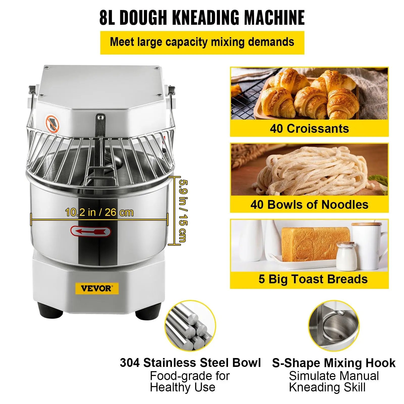 The 5 Best Commercial Food Spiral Mixer Reviews in 2024 - VEVOR Blog