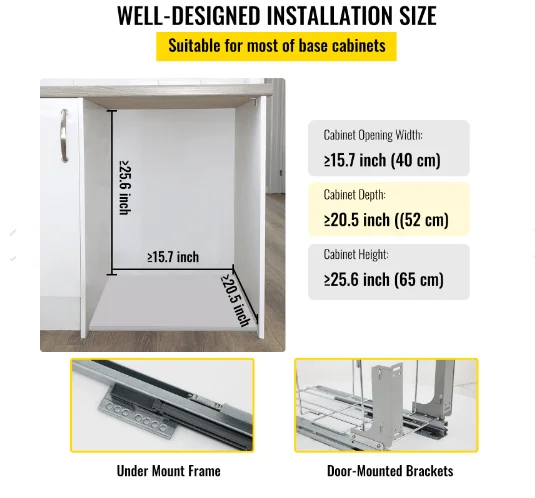 The Best Pull Out Trash Cans Of 2024 – Our Top Picks - VEVOR Blog