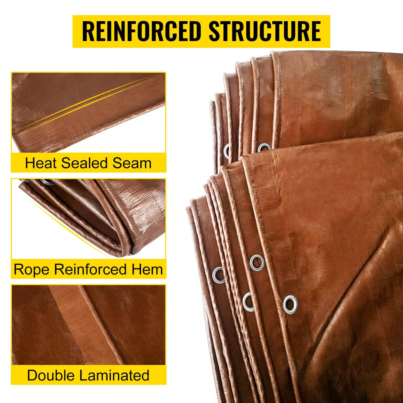 VEVOR Heavy Duty Waterproof Tarpshed Shed for RV, Roofs and Tent ...