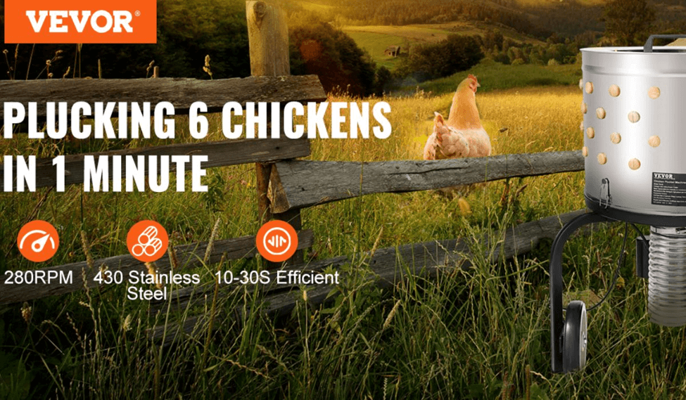 VEVOR Chicken Plucker Reviews: Making Poultry Processing Effortless ...