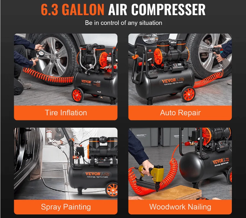 VEVOR 6.3 Gallon Air Compressor Manual with PDF - VEVOR Blog