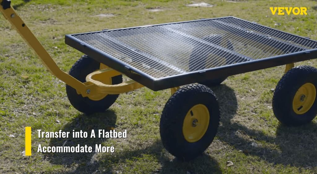 Chariot de jardin en acier robuste VEVOR pour simplifier le jardinage ...