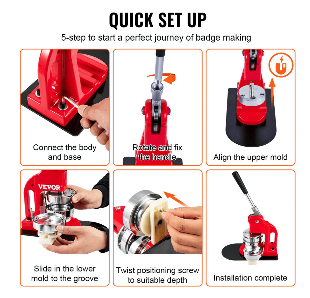 VEVOR Button Maker Machine With Large Production Capacity - VEVOR Blog