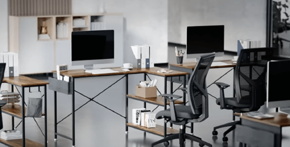 Bureau d'ordinateur en forme de L VEVOR pour améliorer votre espace de ...