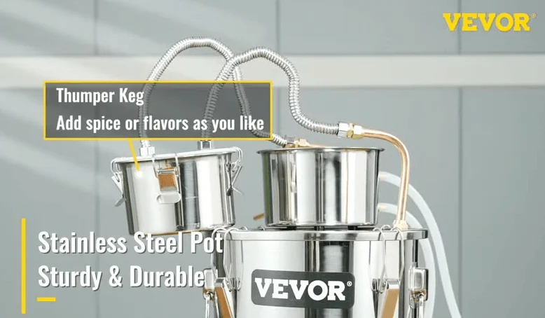 VEVOR 3-Pot 9.6 Gallon Alcohol Distiller To Make Spirits Easily - VEVOR ...