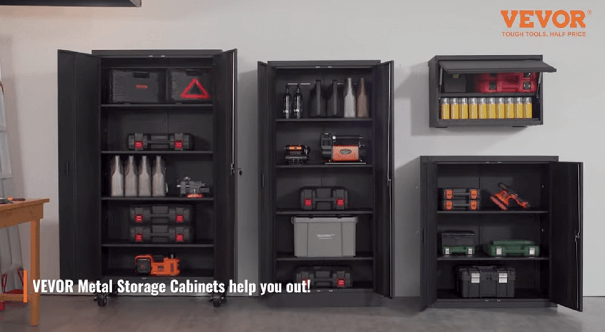 VEVOR Rolling Metal Storage Cabinet For A Clutter-Free Garage - VEVOR Blog