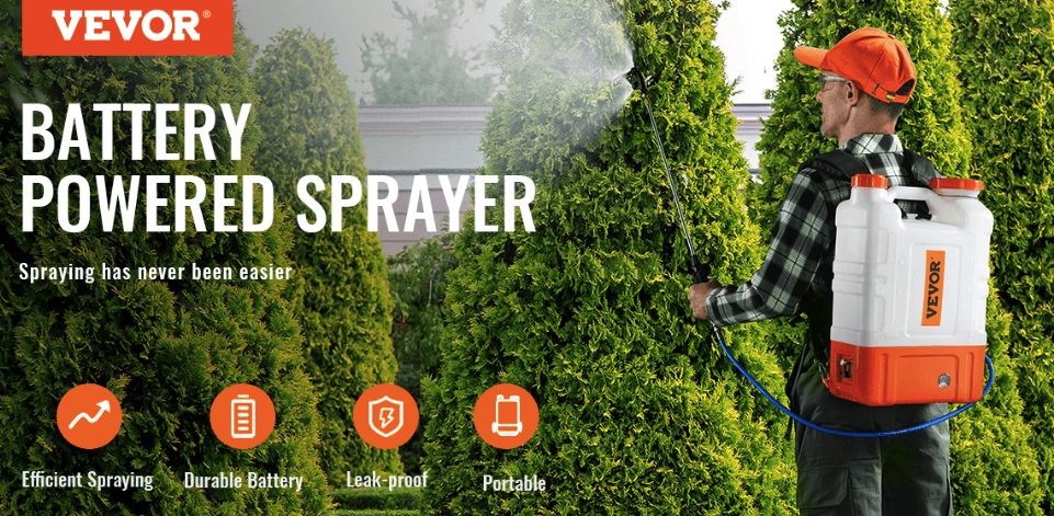 Best 4 Gallon Backpack Sprayer Battery of 2024 - VEVOR Blog