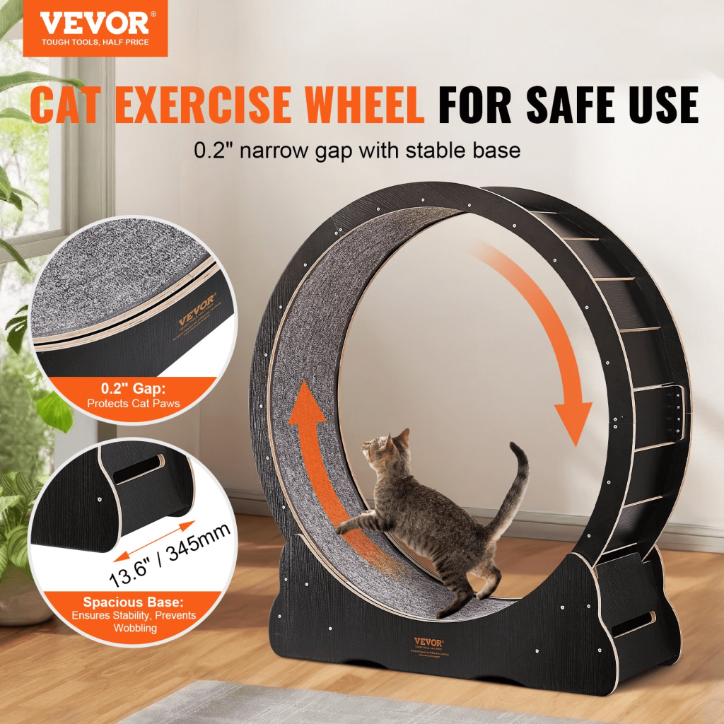 VEVOR Cat Wheel Reviews: Why Cat Owners Love It - VEVOR Blog