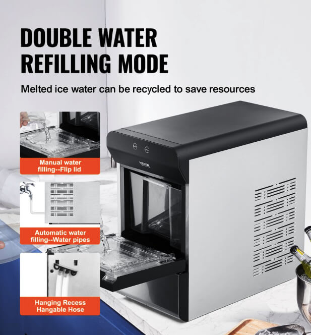 How Do Countertop Ice Makers Work? - VEVOR Blog