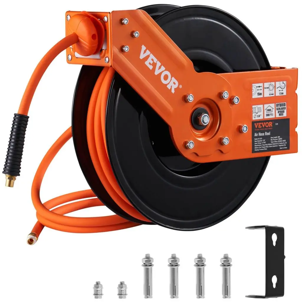 5 Reasons to Choose Retractable Air Hose Reels for Your Workshop - VEVOR Blog