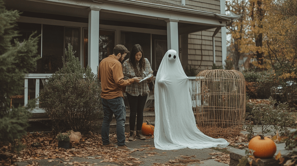 Tomato Cage Ghost: DIY Halloween Decoration Ideas - VEVOR Blog