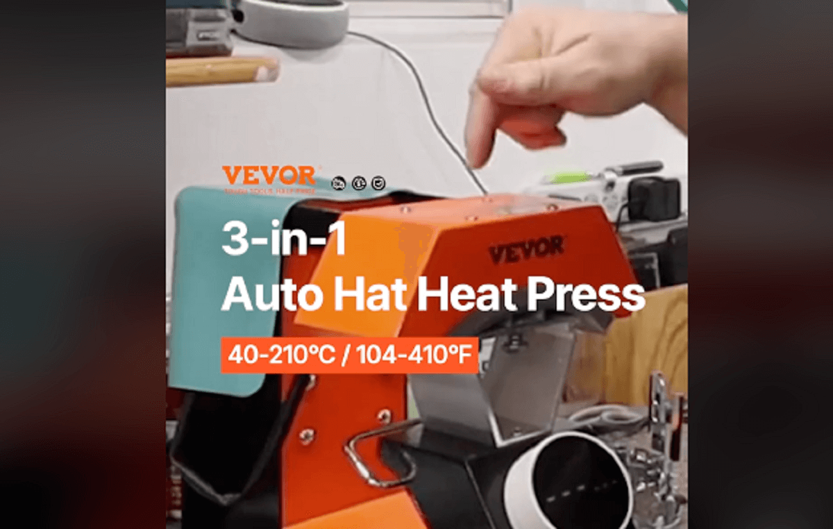 VEVOR Auto Cap Heat Press To Do Easy Hat Customization - VEVOR Blog