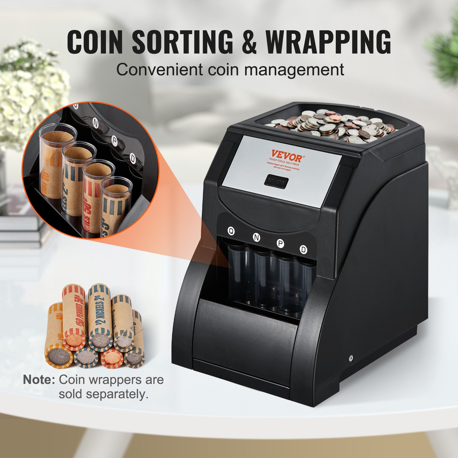 VEVOR USD Coin Sorter, Coin Sorter Machine for USD Coin 1￠ 5￠ 10￠ 25￠, Black Manual - VEVOR Blog