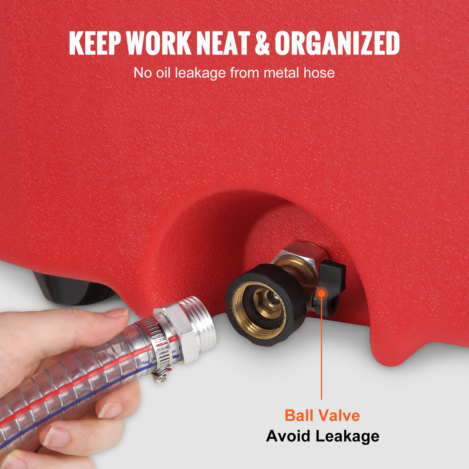 VEVOR 16 Gallon Fuel Caddy, 7.8 L/min, Portable Gas Storage Tank ...