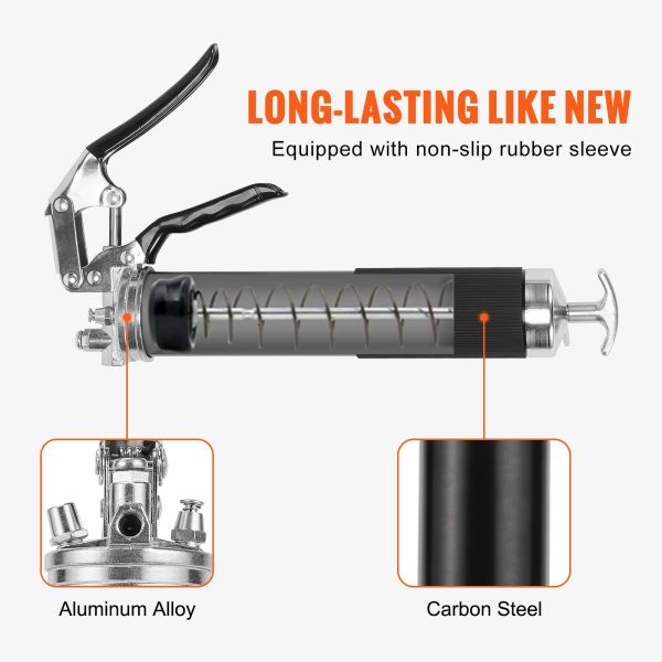 VEVOR Pistol Grip Grease Gun Manual. 6000 PSI