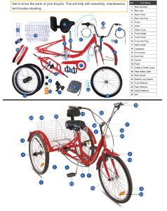 VEVOR Tricycle Adult Manual, 26’’ Wheels, 7-Speed
